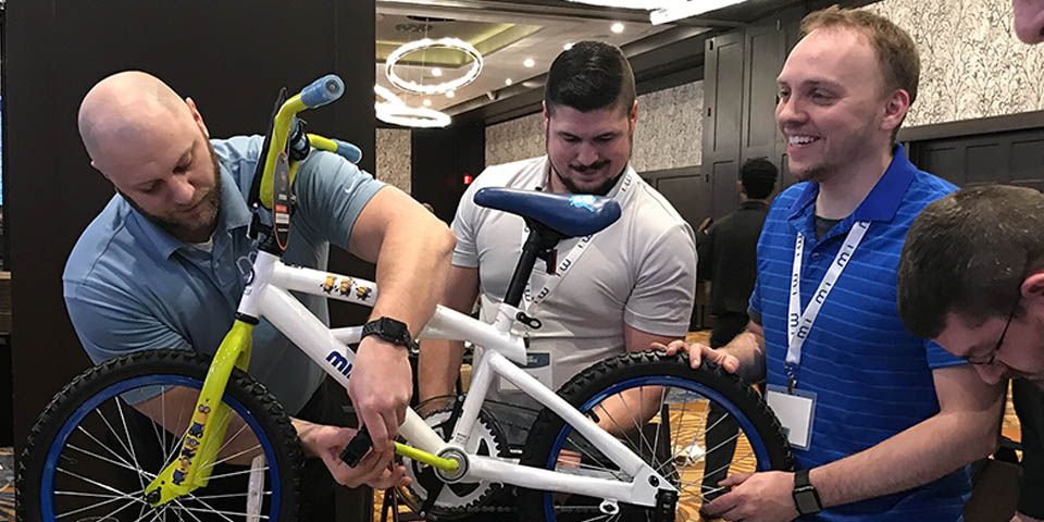 Charity Bike Build Activity | Outback Team Building & Training