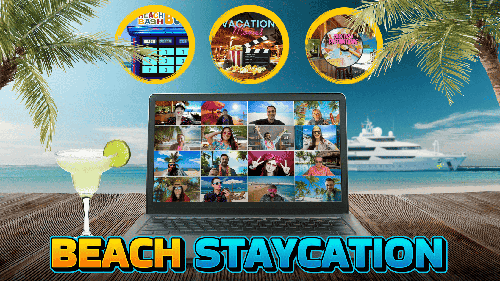 Virtual Beach Staycation Team Building Game